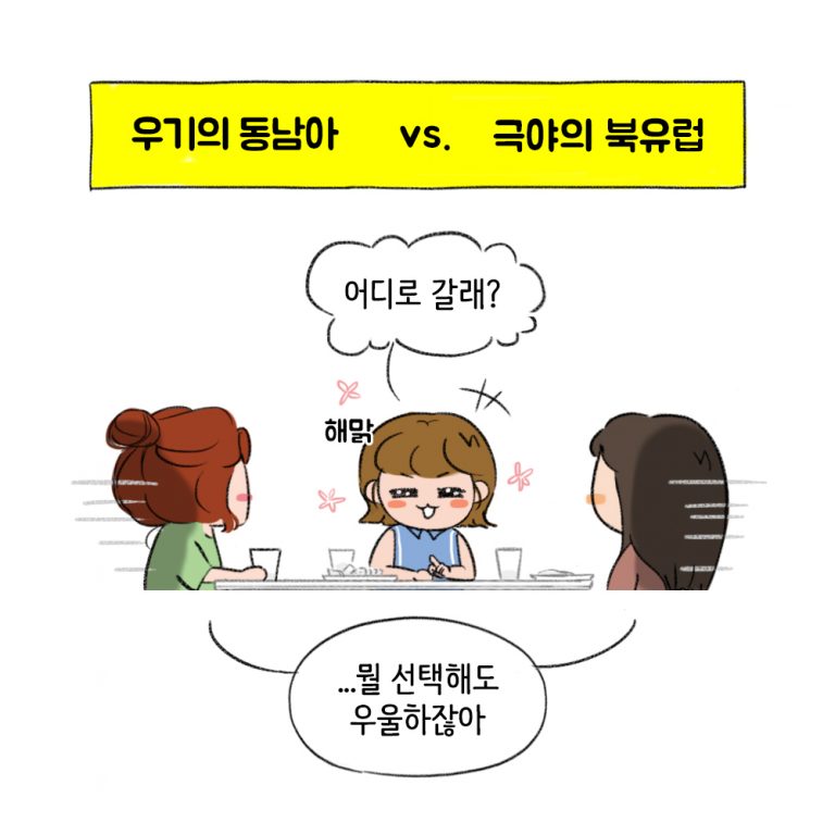 에세이툰 여행 밸런스 게임 당신의 선택은 대한항공 뉴스룸